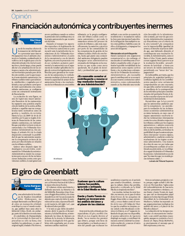 (PDF) Financiación autonómica y contribuyentes inermes