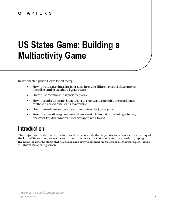 (PDF) US States Game: Building a Multiactivity Game
