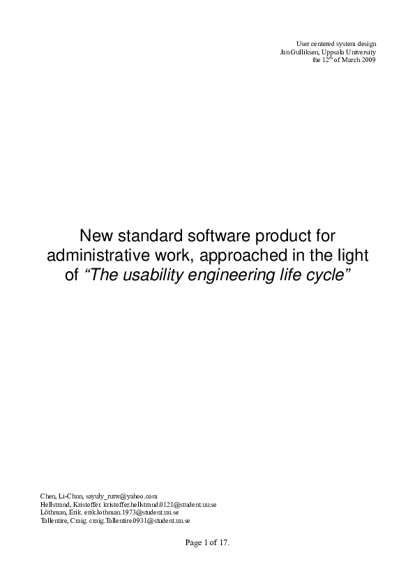 (PDF) The usability engineering lifecycle