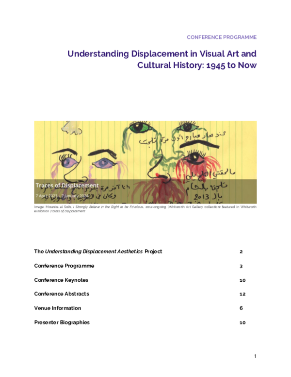 (PDF) Understanding Displacement in Visual Art and Cultural History ...