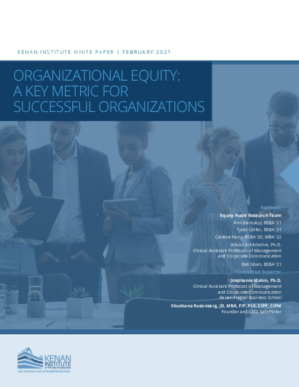 (PDF) Organizational Equity: A Key Metric For Successful Organizations