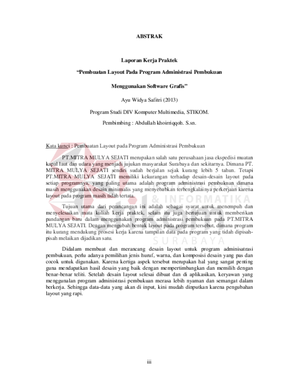 (PDF) LKP : Pembuatan Layout Pada Program Administrasi Pembukuan PT ...