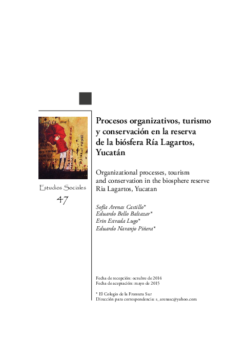 (PDF) Procesos organizativos, turismo y conservación en la reserva de ...