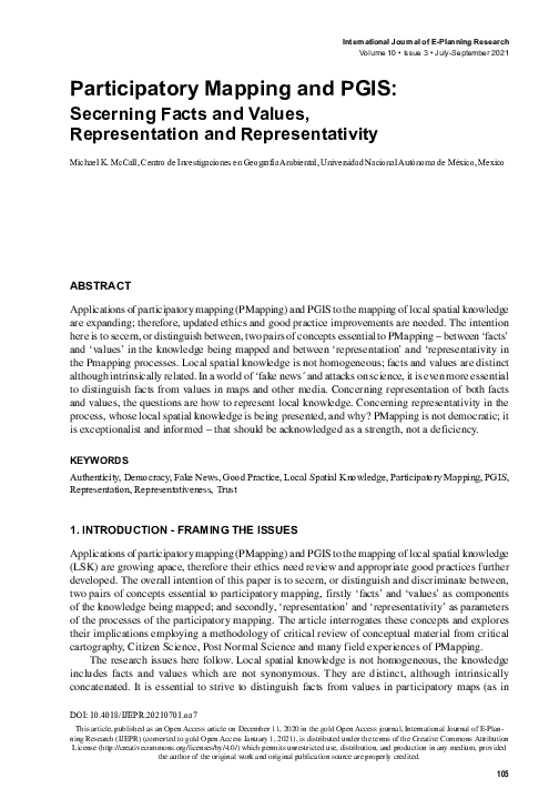 (PDF) Participatory Mapping and PGIS
