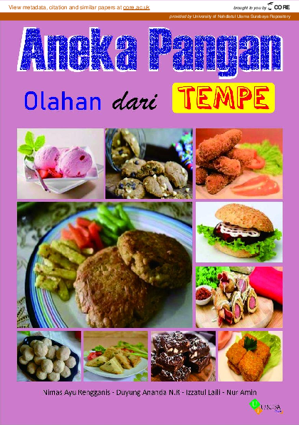 (PDF) Aneka Pangan Olahan Dari Tempe