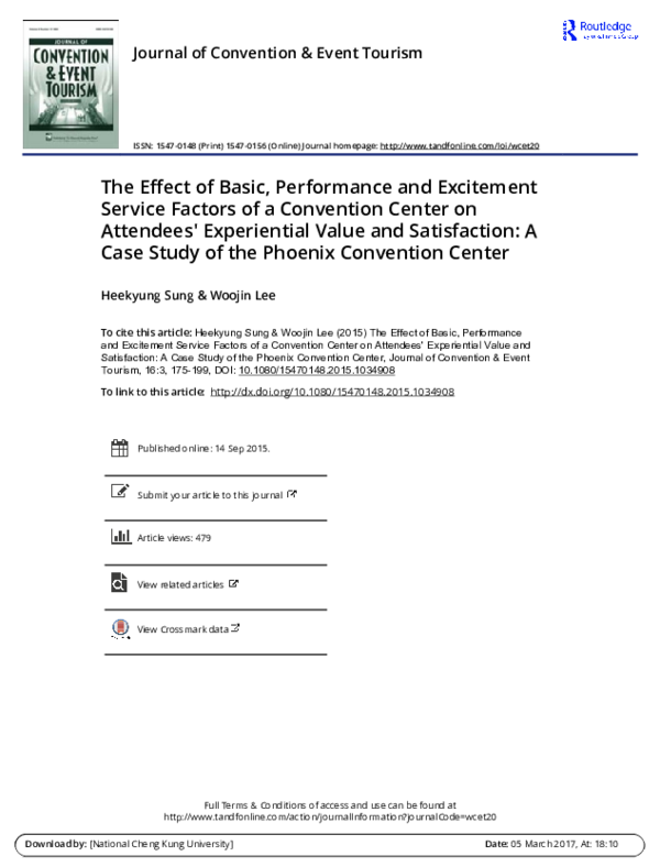 (PDF) The Effect of Basic, Performance and Excitement Service Factors ...
