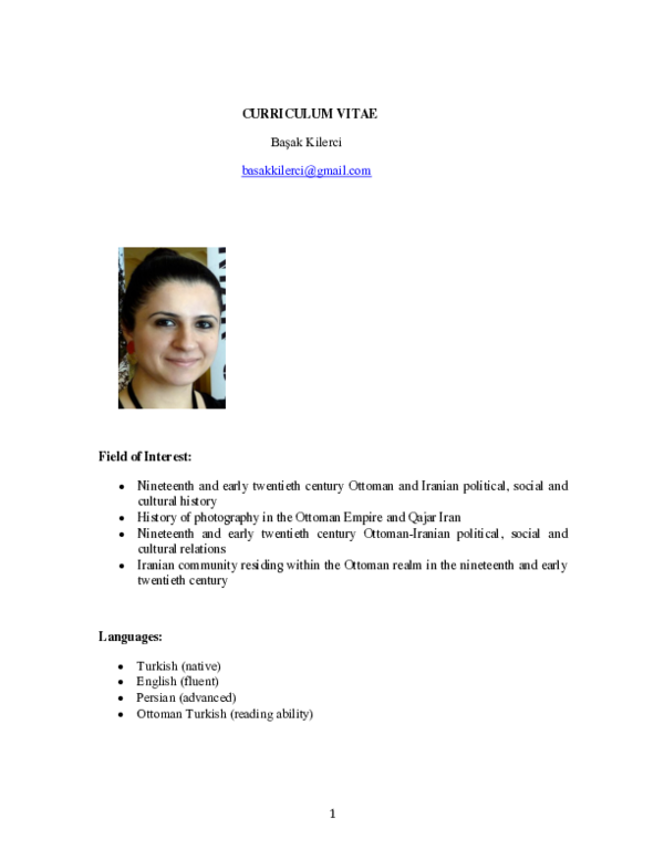 (PDF) CURRICULUM VITAE (2024) FINAL