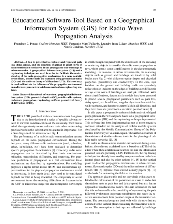 (PDF) Educational software tool based on a geographical information ...