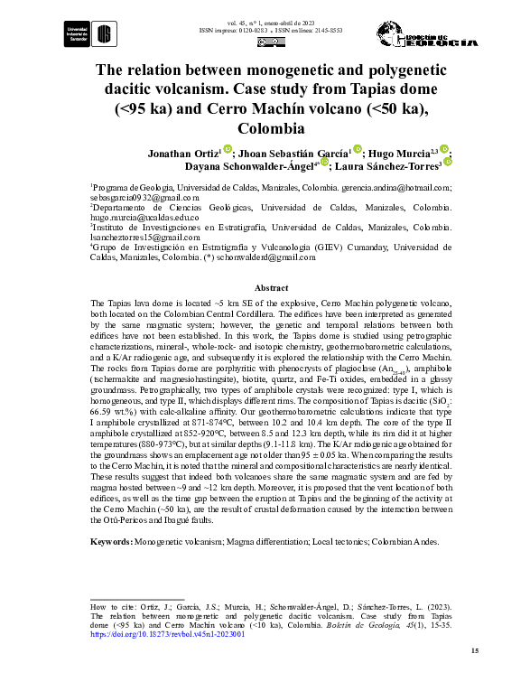 (PDF) The relation between monogenetic and polygenetic dacitic ...