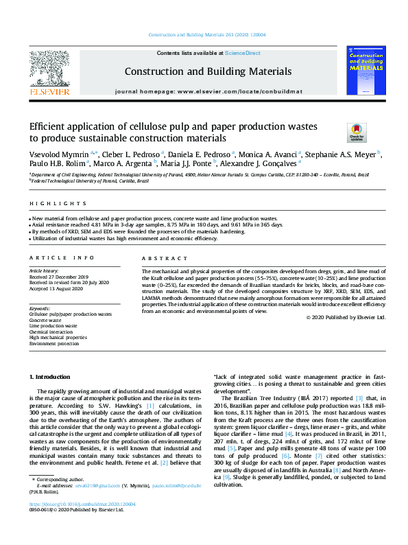 (PDF) Efficient application of cellulose pulp and paper production ...