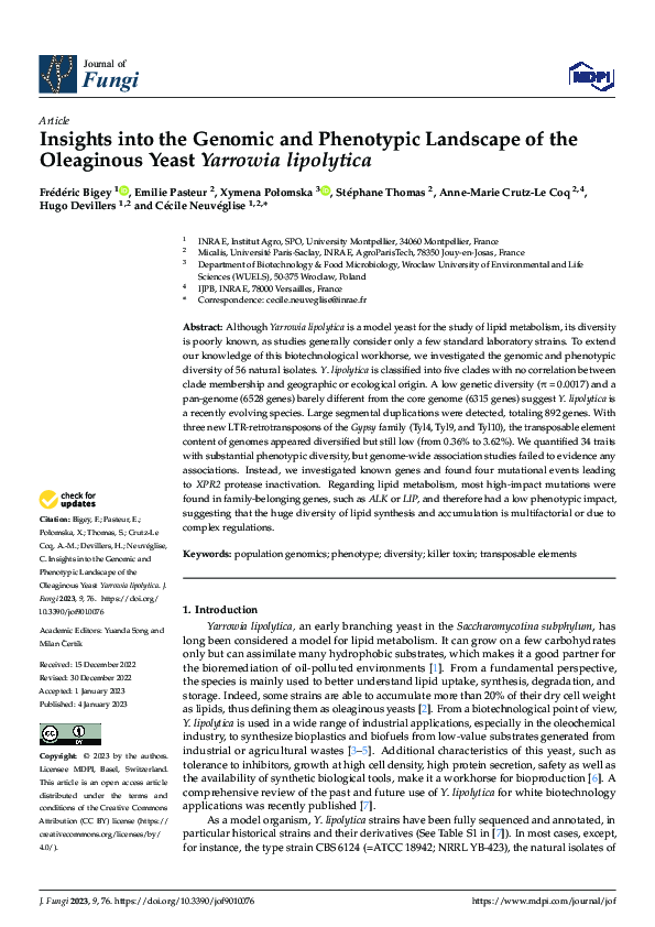 (PDF) Insights into the Genomic and Phenotypic Landscape of the ...