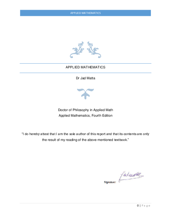 (PDF) Methods of Applied Mathematics Franics B.Hildebrand