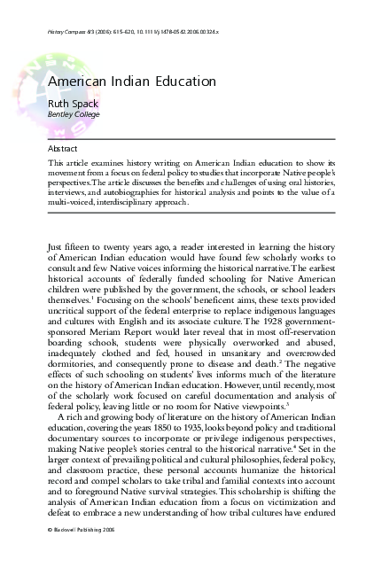 (PDF) American Indian Education