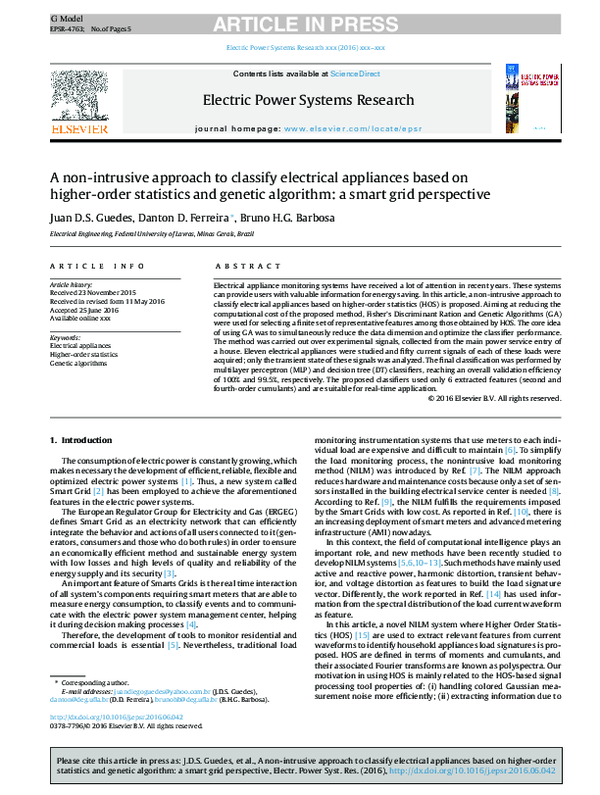 (PDF) A non-intrusive approach to classify electrical appliances based ...