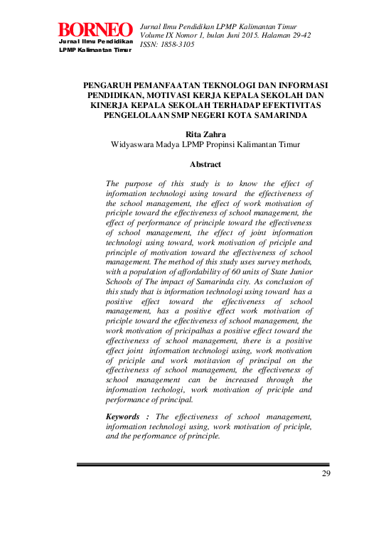 (PDF) Pengaruh Pemanfaatan Teknologi Dan Informasi Pendidikan, Motivasi ... (PDF) Pengaruh Pemanfaatan Teknologi Dan Informasi Pendidikan, Motivasi ...