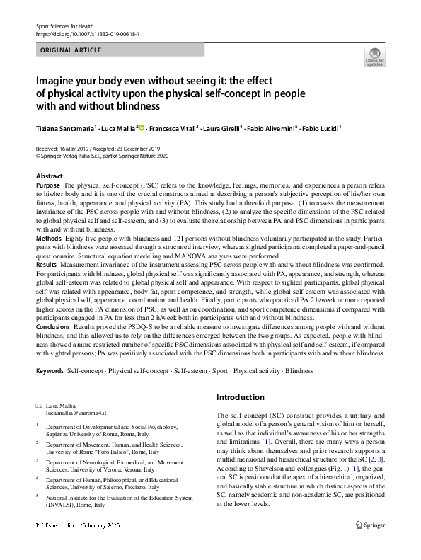 (PDF) Imagine your body even without seeing it: the effect of physical ...