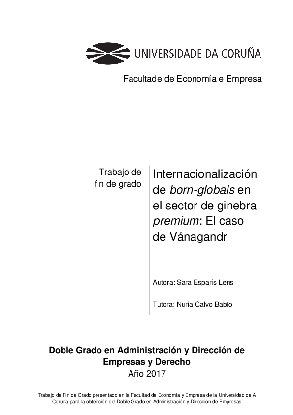 (PDF) Internacionalización de born-globals en el sector de ginebra ...