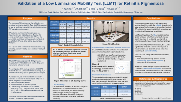 (PDF) Validation of a Low Luminance Mobility Test for Retinitis ...