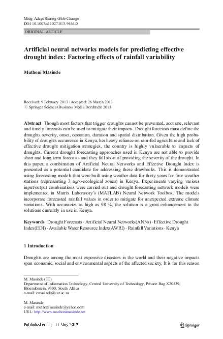 (PDF) Artificial neural networks models for predicting performance measurement of oil projects