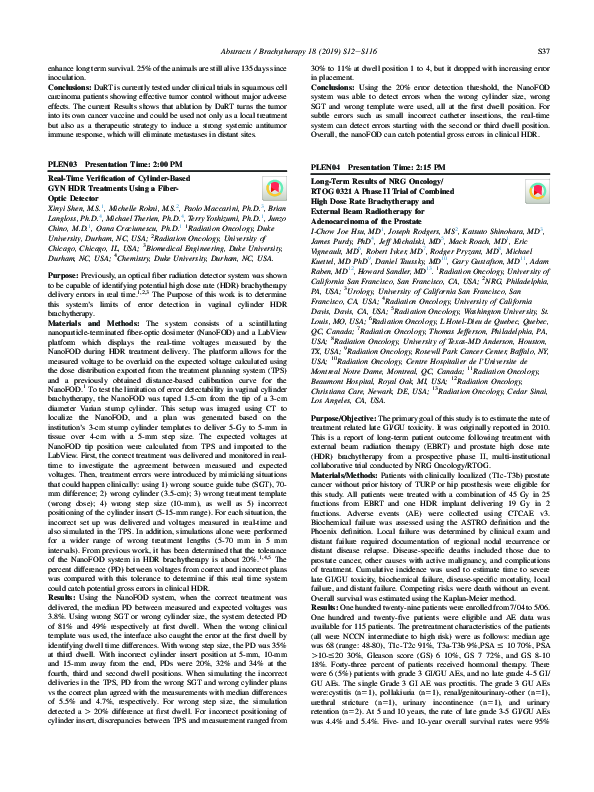 (PDF) Real-Time Verification of Cylinder-Based GYN HDR Treatments Using ...