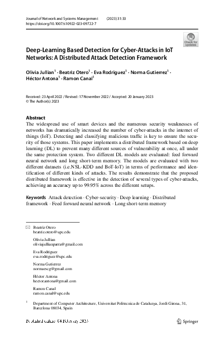 (PDF) Deep-Learning Based Detection for Cyber-Attacks in IoT Networks ...