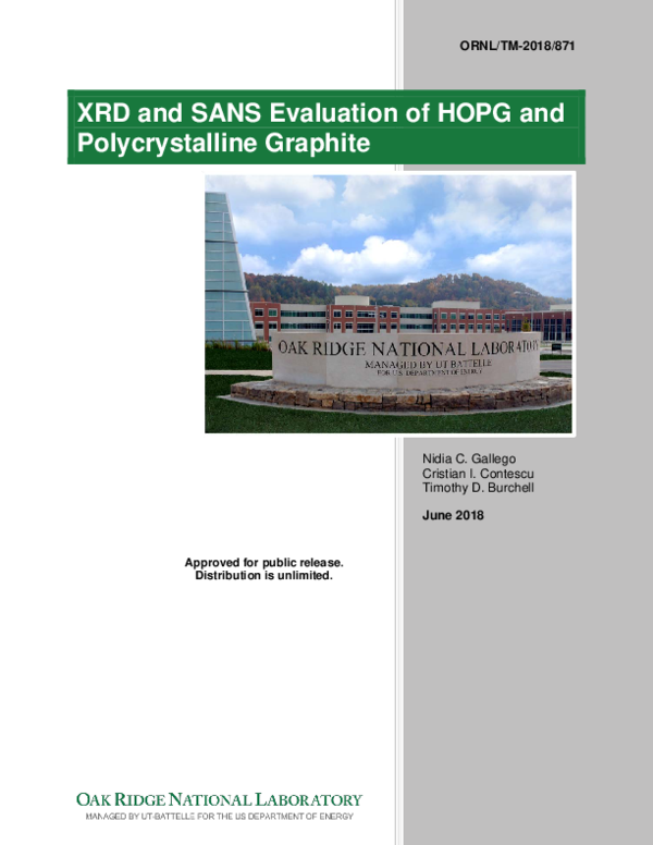 (PDF) XRD and SANS evaluation of HOPG and Polycrystalline Graphite