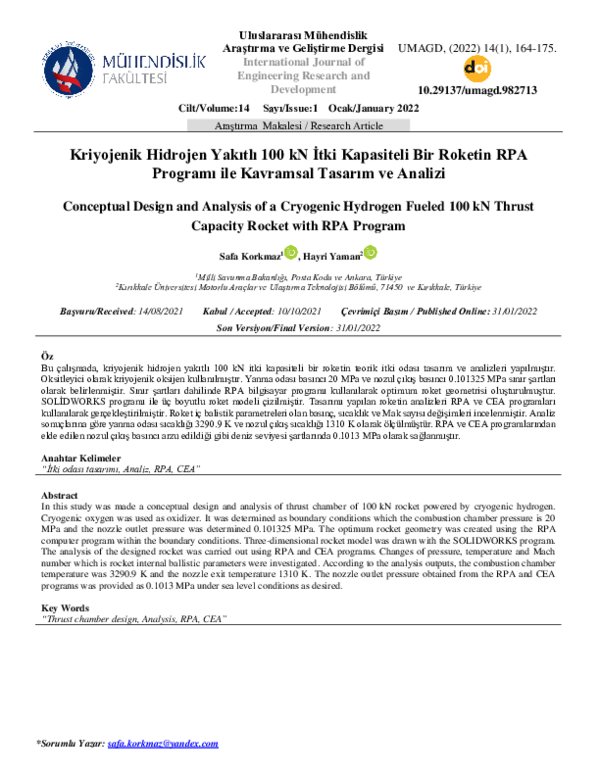 (PDF) Conceptual Design and Analysis of a Cryogenic Hydrogen Fueled 100 ...