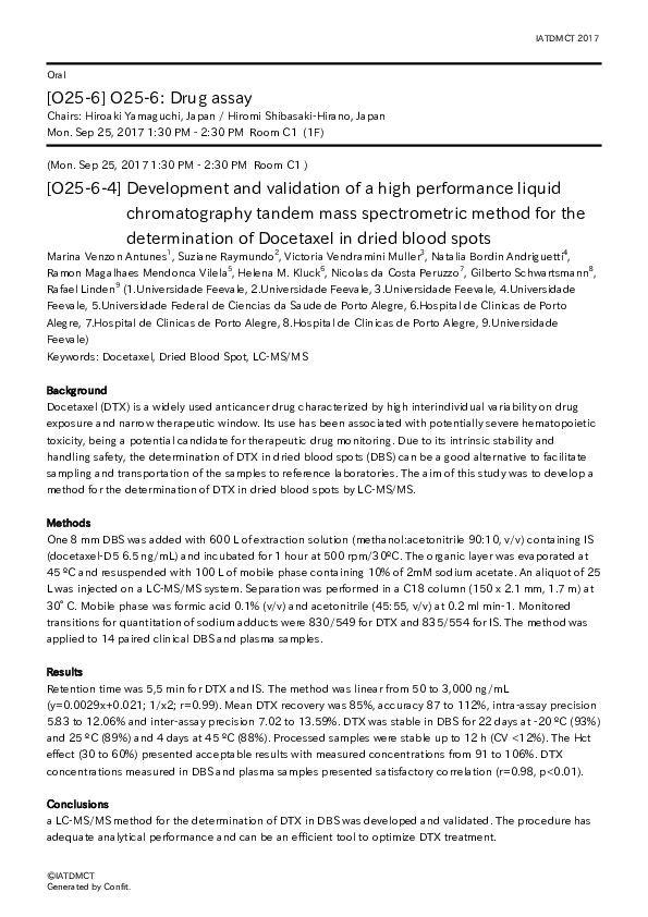 Pdf Development And Validation Of A High Performance Liquid Chromatography Tandem Mass