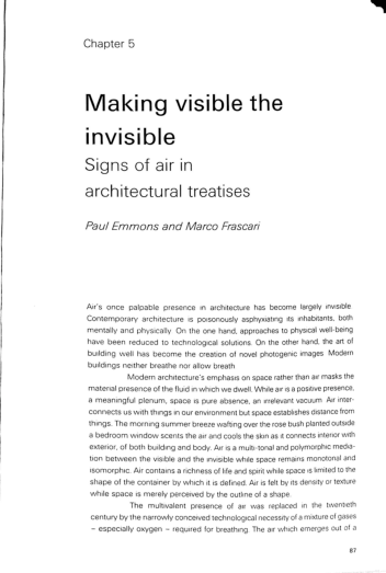 (PDF) Paul Emmons, Marco Frascari, Making Visible the Invisible | Paul ...