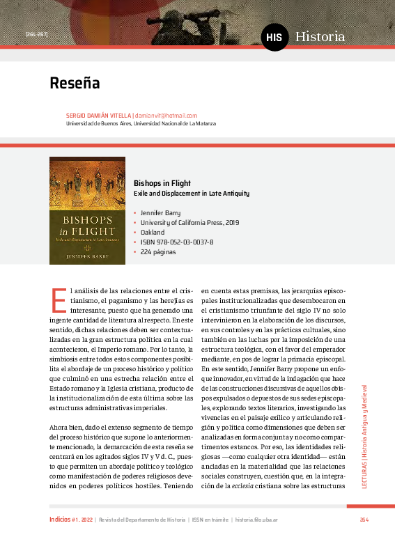 (PDF) Bishops in Flight Exile and Displacement in Late Antiquity