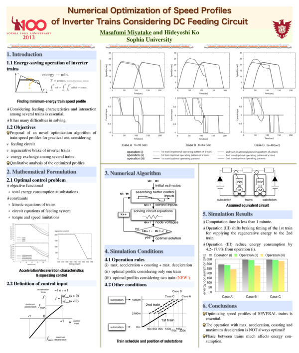 (PDF) Numerical Optimization of Speed Profiles of Inverter Trains Considering DC Feeding Circuit
