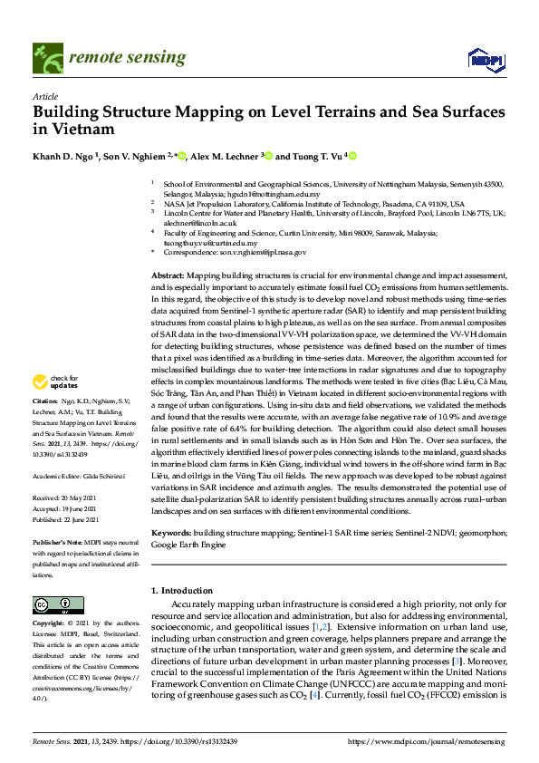 (PDF) Building Structure Mapping on Level Terrains and Sea Surfaces in Vietnam