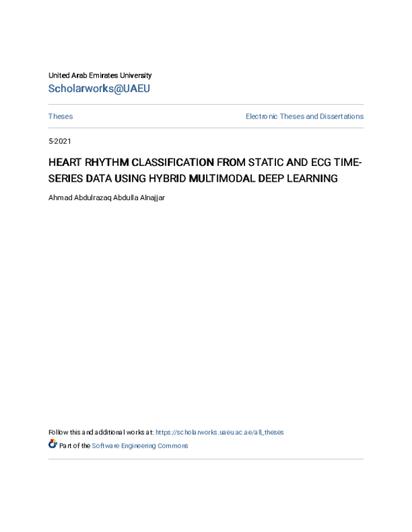 (PDF) Heart Rhythm Classification from Static and Ecg Time-Series Data Using Hybrid Multimodal ...