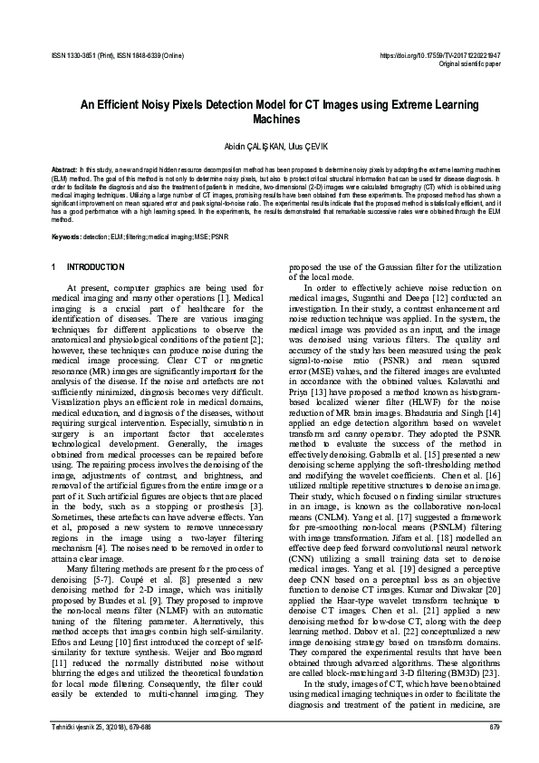 (PDF) An Efficient Noisy Pixels Detection Model for CT Images using Extreme Learning Machines
