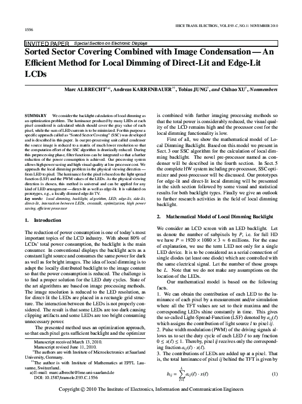 (PDF) Sorted Sector Covering Combined with Image Condensation-An Efficient Method for Local ...