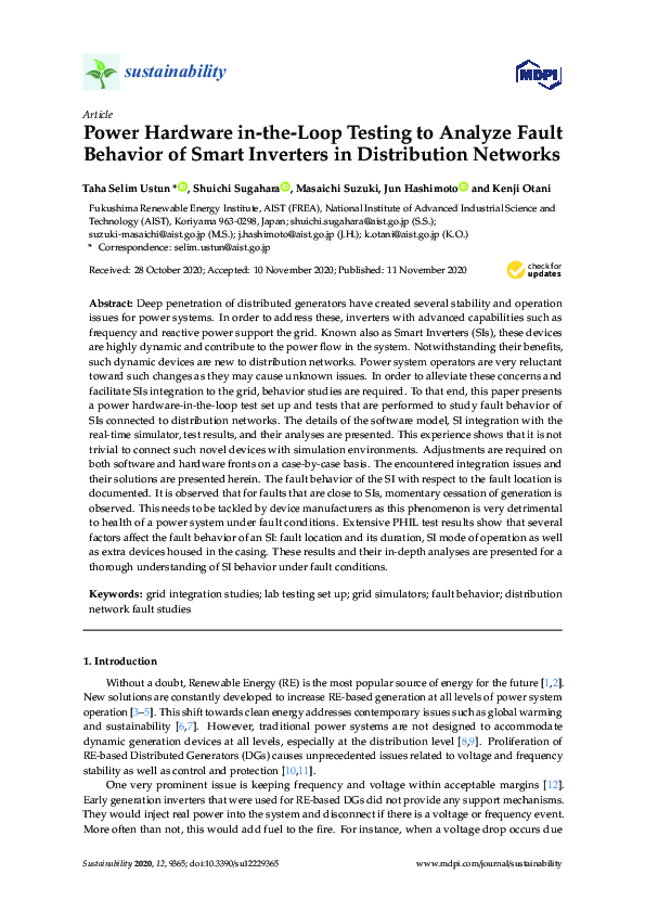 (PDF) Power Hardware in-the-Loop Testing to Analyze Fault Behavior of ...