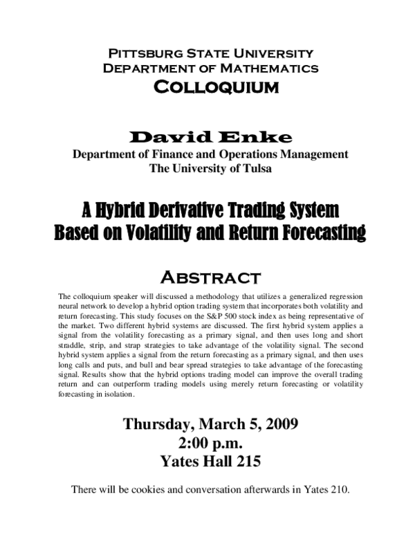 (PDF) A Hybrid Derivative Trading System Based on Volatility and Return ...