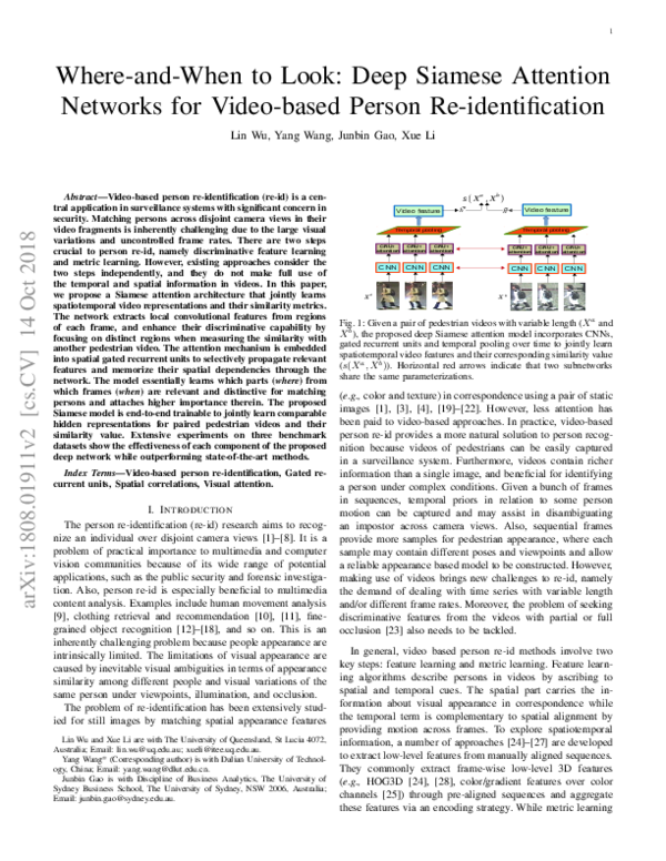 (PDF) Where-and-When to Look: Deep Siamese Attention Networks for Video-Based Person Re ...