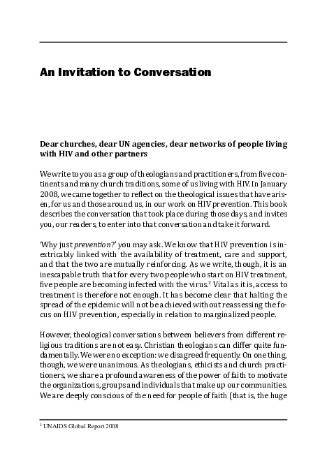 (PDF) An invitation to a conversation