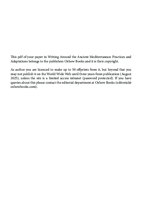 (PDF) Reevaluation of Phrygian Alphabet Letter Counts and Inscriptions