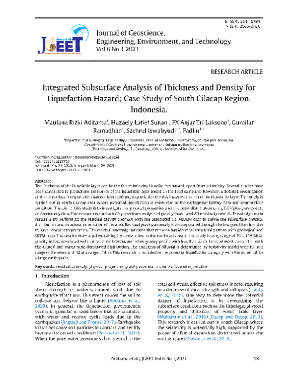 (PDF) Integrated Subsurface Analysis of Thickness and Density for ...