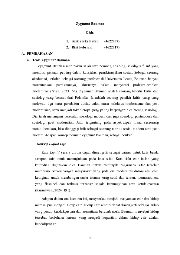 (PDF) Zygmunt Bauman 1