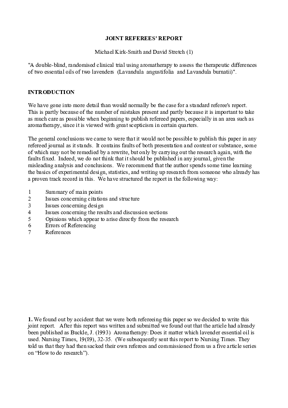 (PDF) JOINT REFEREES' REPORT