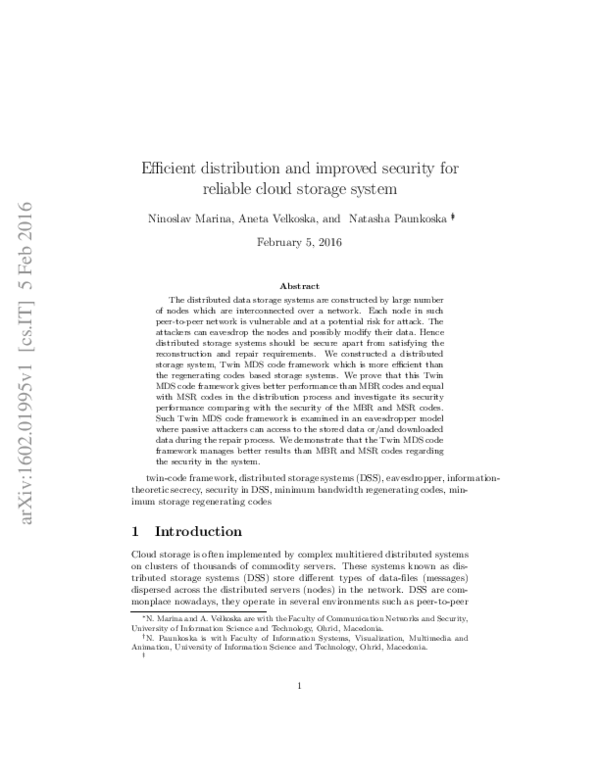 (PDF) Security in Twin-code framework