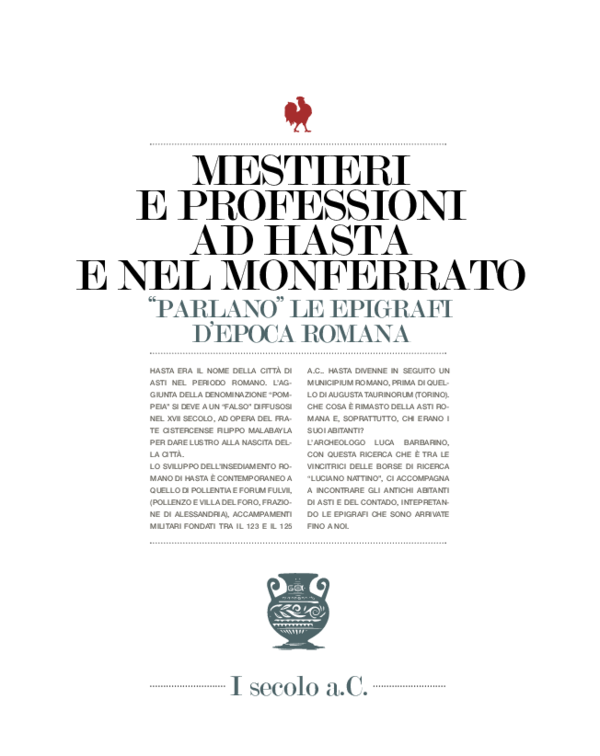 (PDF) Mestieri e professioni ad Hasta e nel Monferrato
