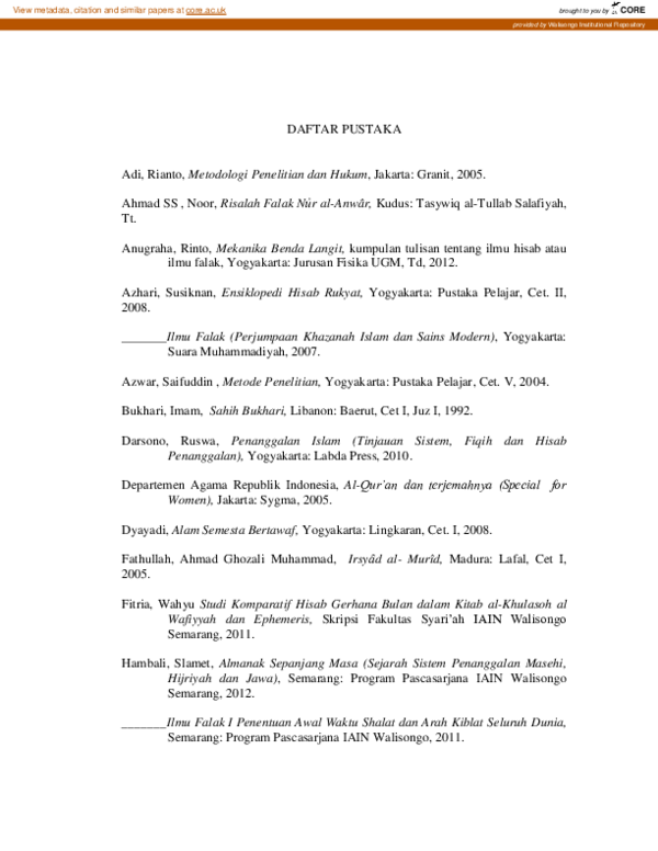 (PDF) Analisis metode hisab gerhana matahari dalam kitab Irsyâd al-Murîd