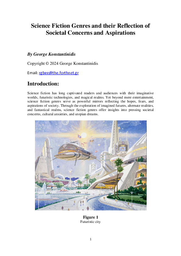 (PDF) Science Fiction Genres and their Reflection of Societal Concerns ...