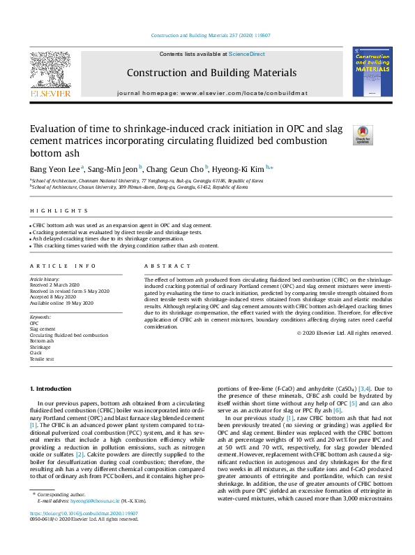 (PDF) Evaluation of time to shrinkage-induced crack initiation in OPC and slag cement matrices ...