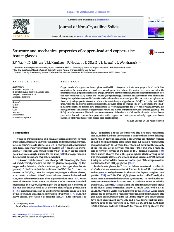 (PDF) Structure and mechanical properties of copper–lead and copper ...