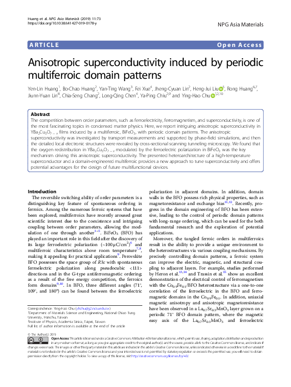(PDF) Anisotropic superconductivity induced by periodic multiferroic ...